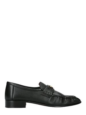Chloé Letti Leather Loafers - Black
