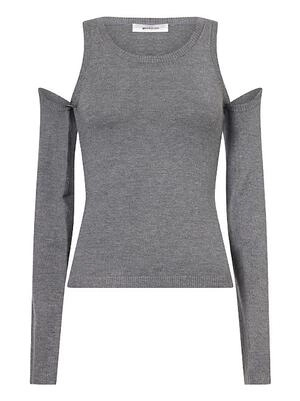 Gimaguas Sky Cut-out Knit Jumper - Grey