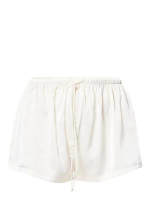 HYPHEN Drawstring-waist Satin Shorts 10