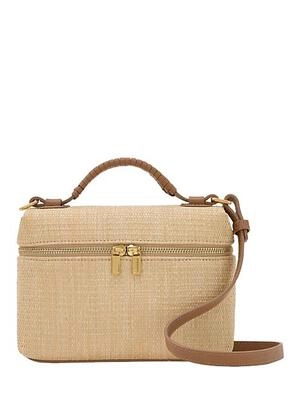REISS Ines Woven Cross-body Bag - Natural