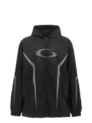 Balenciaga Tracksuit Loop Sports Icon Ampia' Jacket - Black
