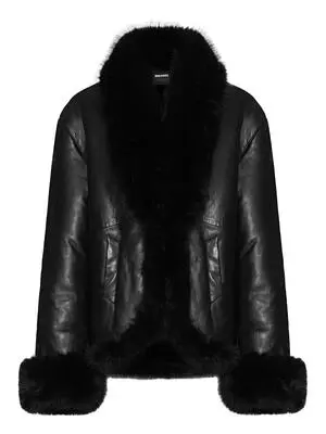 ROTATE BY BIRGER CHRISTENSEN Rotate Women Bonded Leather Jacket Multicolor
