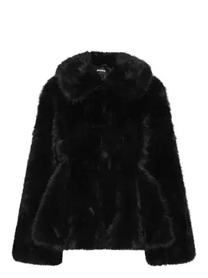 ROTATE BY BIRGER CHRISTENSEN Faux Fur Flared Jacket - Multicolor