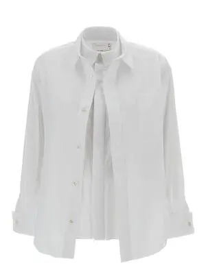 Sacai Hybrid Poplin Shirt - Multicolor