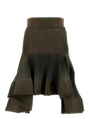 Sacai Nylon Twill Skirt - Multicolor