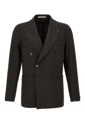 Tagliatore Montecarlo' Blazer - Brown
