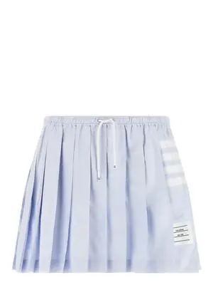 Thom Browne 4-bar' Oxford Pleated Skirt - Blue