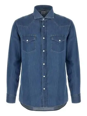 Brunello Cucinelli Texan Shirt - Blue