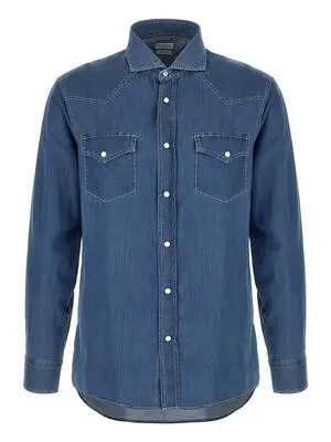Brunello Cucinelli Texan Shirt - Blue