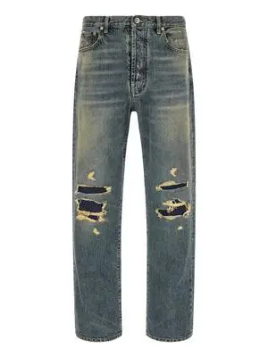 MAISON MARGIELA Maison Margiela Men Jeans Distressed Blue