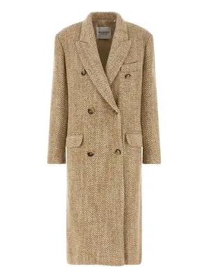 Isabel Marant Étoile Marant 'pilda' Double-breasted Coat - Cream