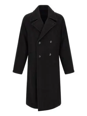 LEMAIRE Double-breasted Coat - Black