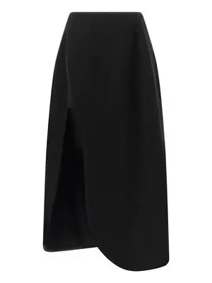 JIL SANDER Skirt 158' Slit Skirt - Black