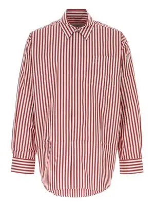 AMI Paris Embroidered Poplin Shirt - Multicolor