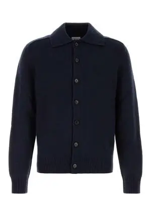 Burberry Midnight Stretch Cashmere Blend Cardigan - Blue