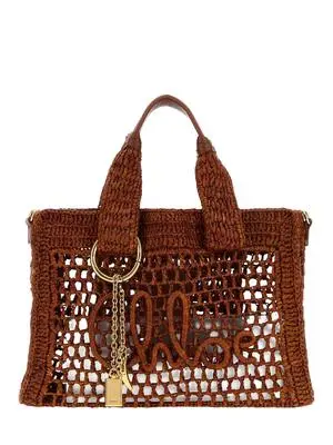 Chloé Caramel Raffia Summer Banana Shopping Bag - Brown