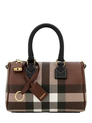 Burberry Printed Canvas Mini Check Handbag - Multicolor