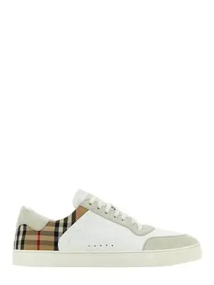 Burberry Burberry Men Multicolor Suede And Leather Sneakers Multicolor