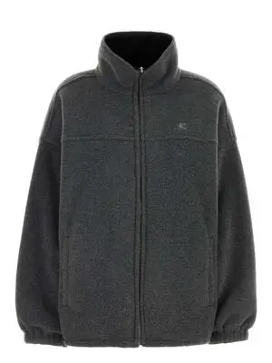 Alexander Wang Dark Grey Flannel Oversize Reversible Jacket - Gray