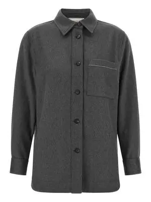 Peserico Punto Luce' Overshirt - Gray