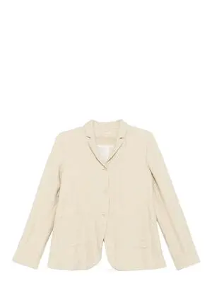 Apuntob Wool And Cotton Blend Jacket - Beige