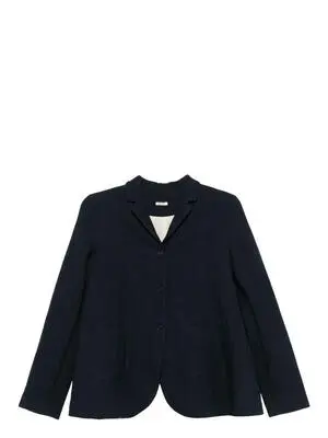 Apuntob Wool And Cotton Blend Jacket - Blue