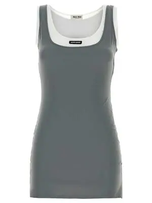 MIU MIU Miu Miu Stretch Nylon Mini Dress