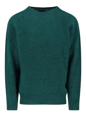 Howlin' Fine Wool Sweatshirt Sweater - Green