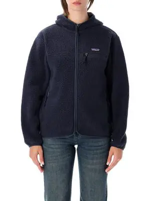 Patagonia Retro Pile Full-zip Hoodie For With Boxy Fit - Blu