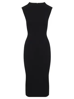 Jacquemus Viscose Midi Dress - Black