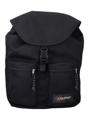 EASTPAK Eastpak Canvas Roll-Top Backpack With Front Zip Pockets Nero