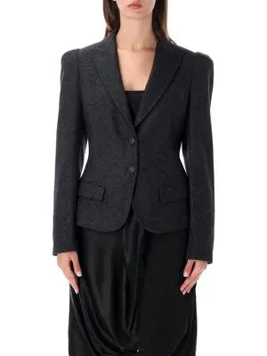 7 For All Mankind Tailored Wool-blend Blazer - Rosso