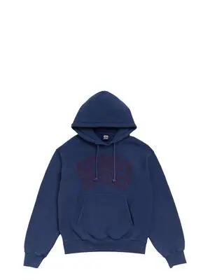 StÜssy Block Sport Hoodie Garment Dyed 'midnight' Blue