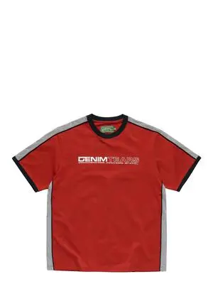 DENIM TEARS Paneled Tee - Red