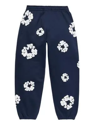 DENIM TEARS Cotton Wreath Sweatpants 'navy' Blue