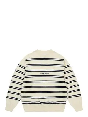 PALACE P-stripe Knit 'beige - Tan