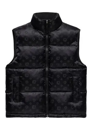 DENIM TEARS Jacquard Monogram Cotton Wreath Vest - Black