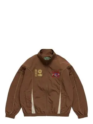 DENIM TEARS Diaspora Flag Track Jacket - Brown