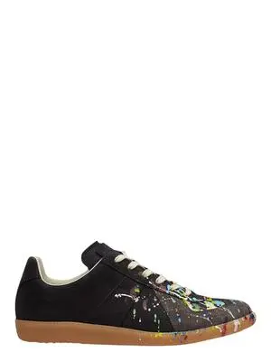 MAISON MARGIELA Replica Low Paint Splatter - Black