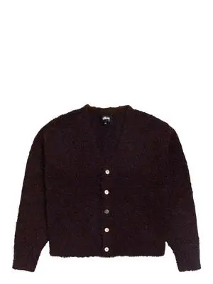 StÜssy Textured Cardigan 'navy - Brown