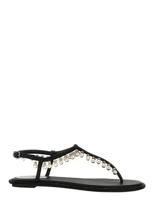 Rene Caovilla Diana' Sandals - Black