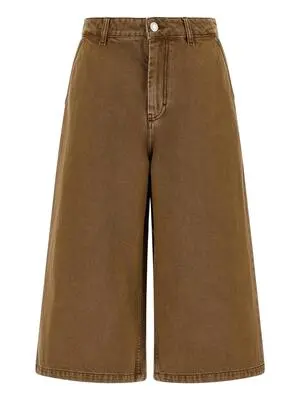 AMI Paris Denim Bermuda Shorts - Brown