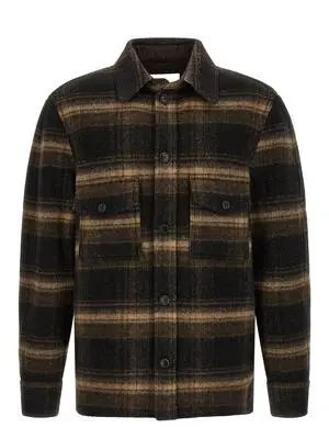 Isabel Marant Étoile Marant 'kervon' Wool Overshirt - Brown