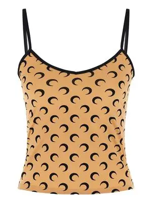 MARINE SERRE All Over Moon' Top - Cream
