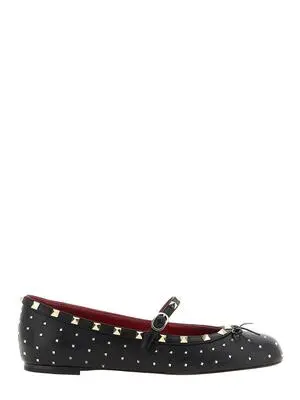 Valentino Garavani Rockstud' Ballet Flats - Black
