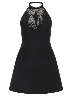 Valentino Garavani Dress With Front Embroidery - Black