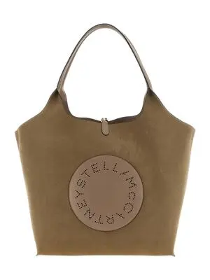 Stella McCartney Logo Reversible Shopping Bag - Gray