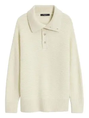 BOSS By Beckham Sweater In Virgin Wool And Alpaca - White