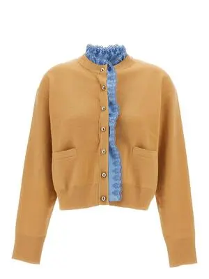 PACO RABANNE Rabanne Women Cardigan With Satin Insert