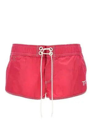 TOM FORD Logo Nylon Shorts - Pink